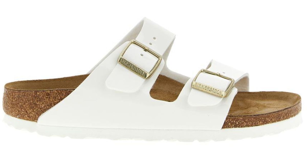 Birkenstock 'Arizona Bs' Sandals in White | Lyst UK