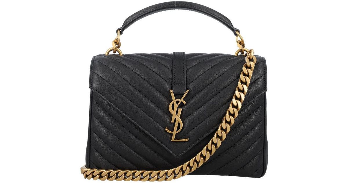 Saint Laurent College Medium Bag in Black | Lyst UK