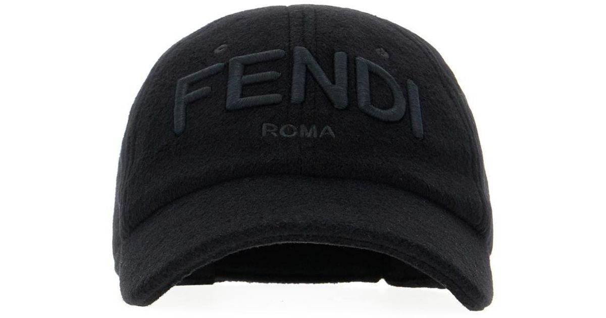 Fendi Hats in Black for Men | Lyst