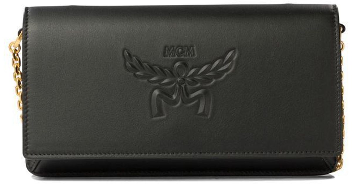 MCM Himmel Chain Crossbody Bags in Gray | Lyst