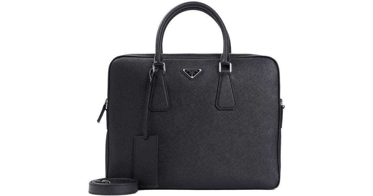 Prada Laptop & Briefcases in Black for Men | Lyst