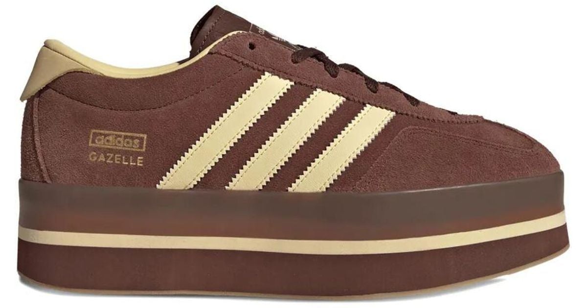 adidas Gazelle Stack W Sneakers in Brown | Lyst UK