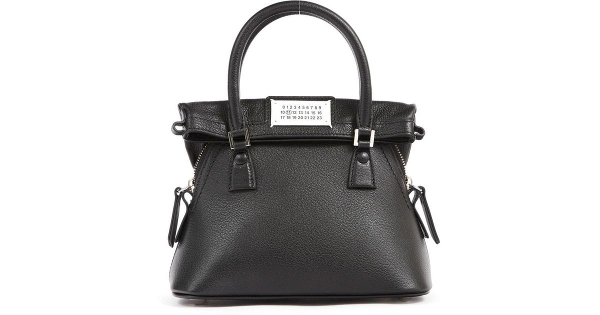 Maison Margiela Micro 5Ac Classique Tote Bag in Black | Lyst