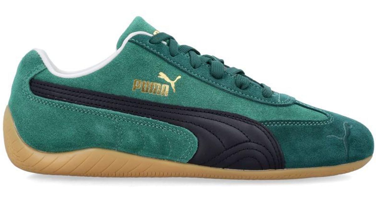 PUMA Speedcat Suede Sneakers in Green | Lyst Canada