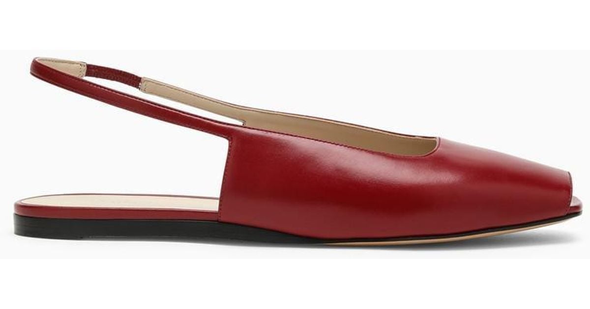Le Monde Beryl Low Sandal in Red | Lyst