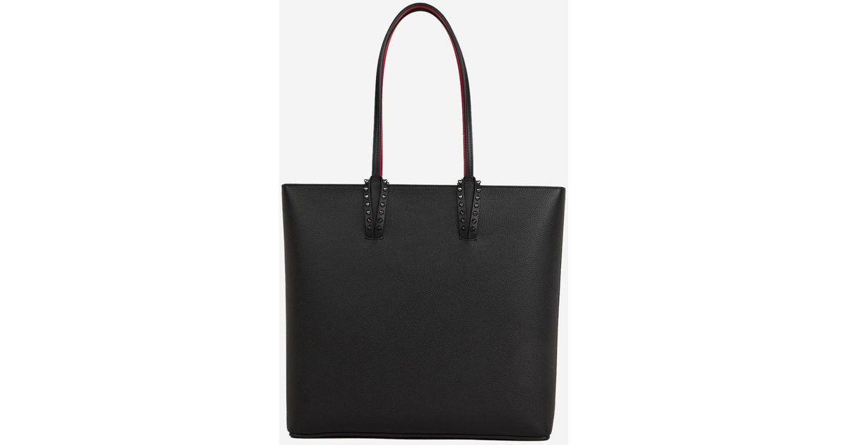 Christian Louboutin Studded Cabata Shoulder Bag in Black | Lyst