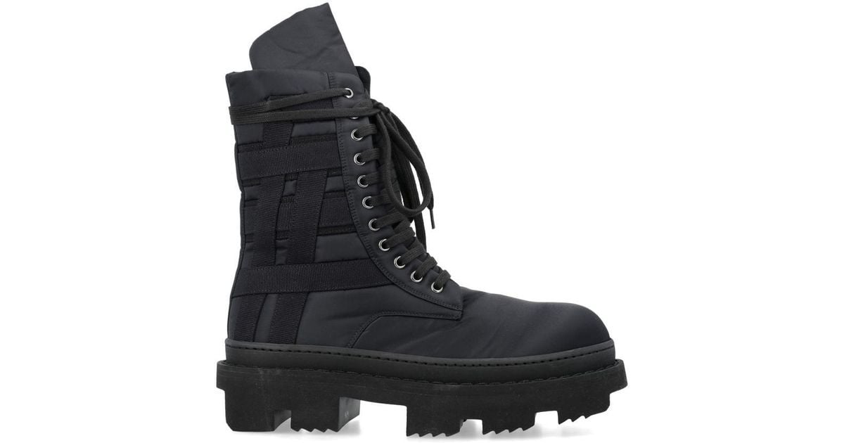 Rick Owens DRKSHDW Army Megatooth Ankle Boot in Black for Men | Lyst