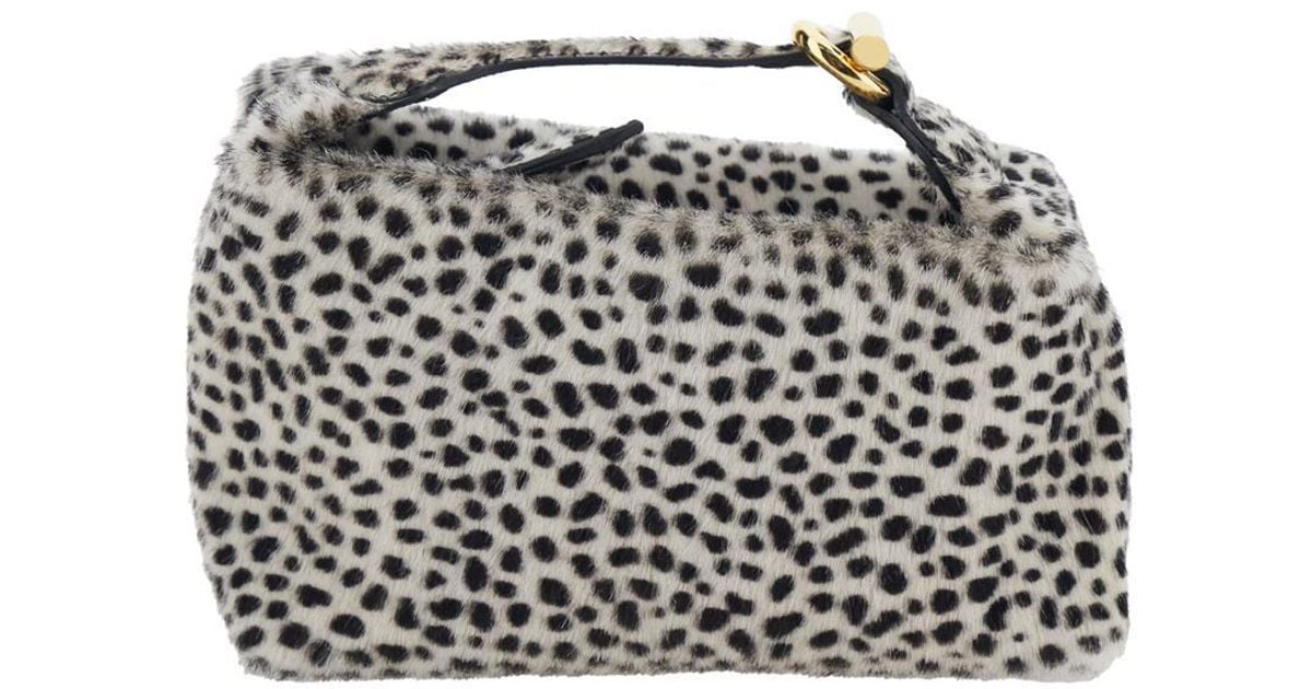 Liffner 'pillow Micro' White And Black Handbag With All-over Zebra Print In Leather Woman in ...