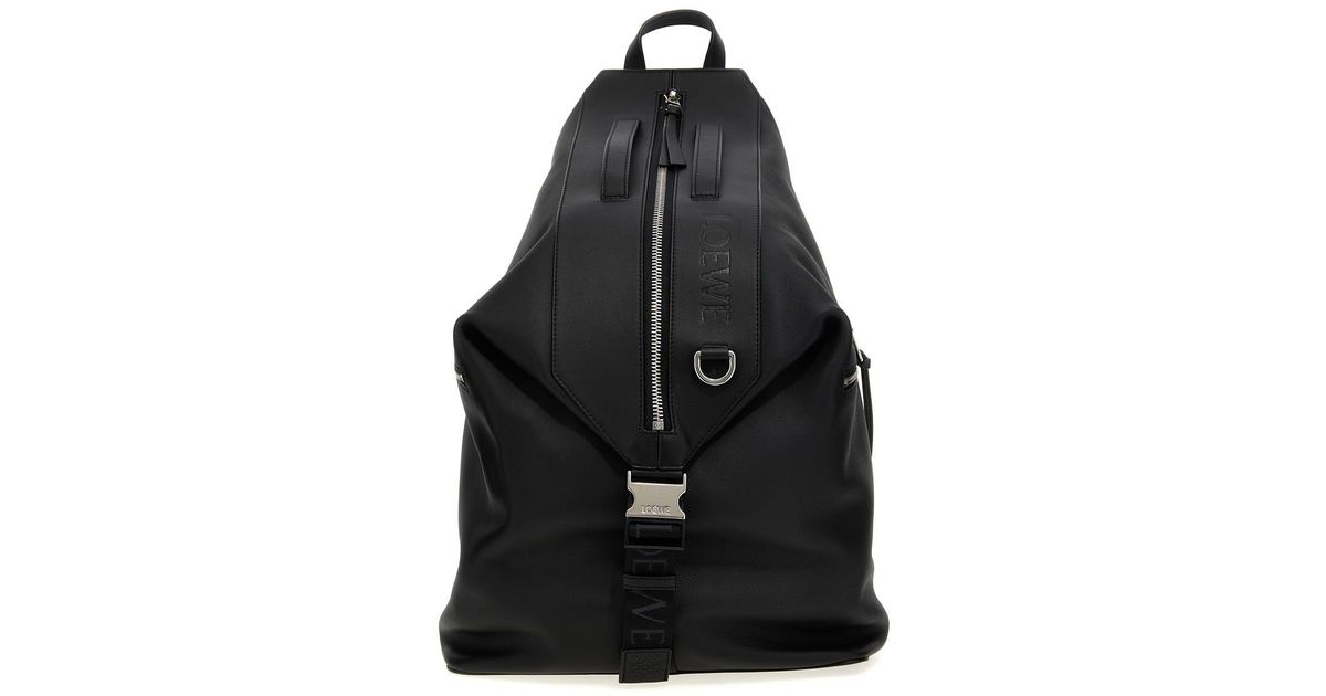 Loewe 'Convertible' Backpack in Black for Men | Lyst UK