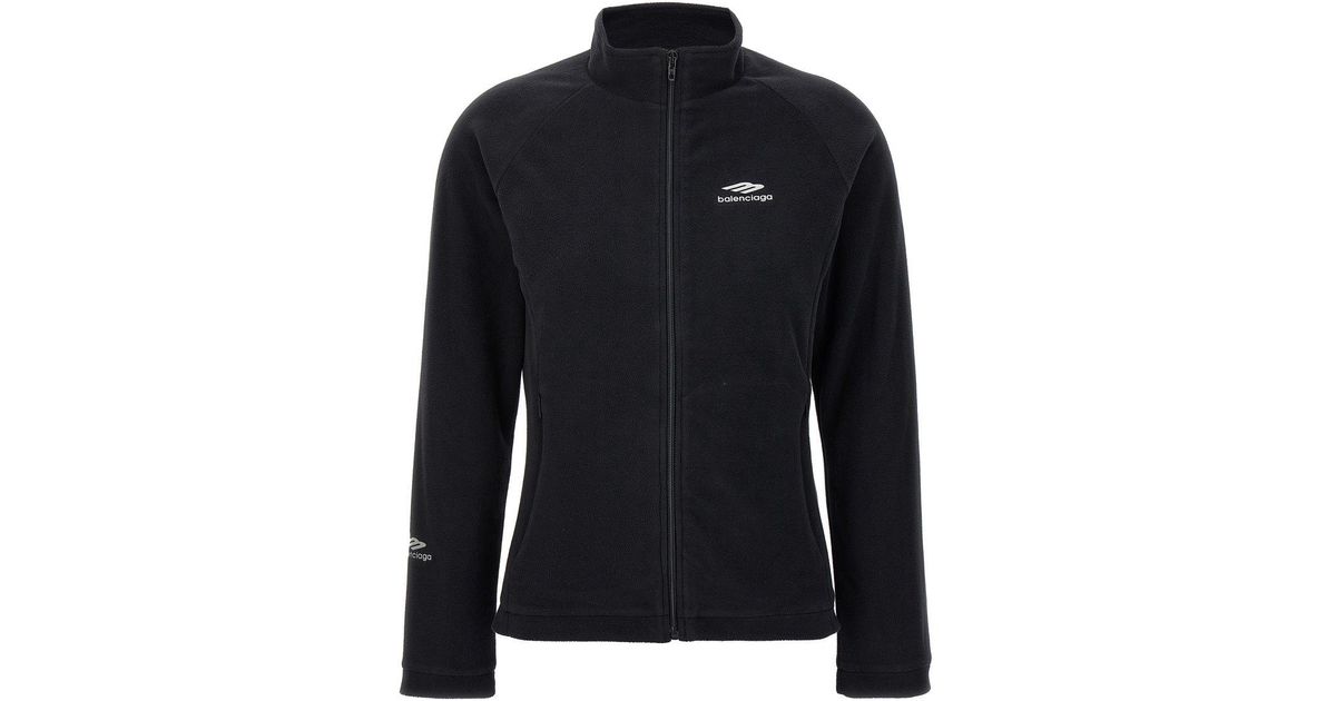Balenciaga 3B Sports Icon Jacket in Blue | Lyst
