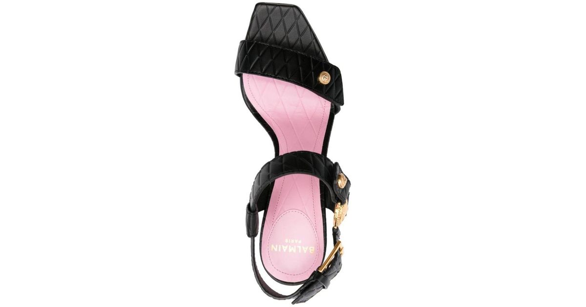 Balmain Sandals in Black | Lyst