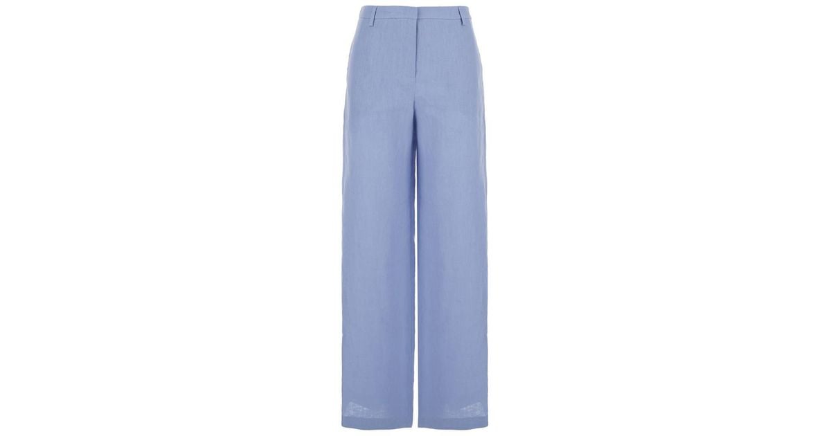 Plain Light- Wide Leg Pants in Blue | Lyst