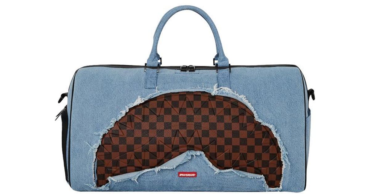 Sprayground Duffle Bag in Blue | Lyst