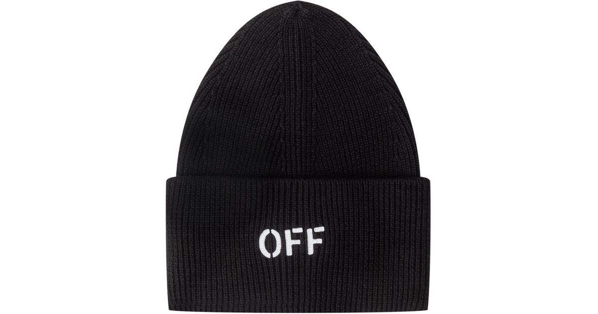 Off-White c/o Virgil Abloh Hat in Black for Men | Lyst UK