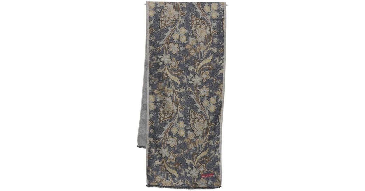 Kiton Scarf in Grey for Men | Lyst UK