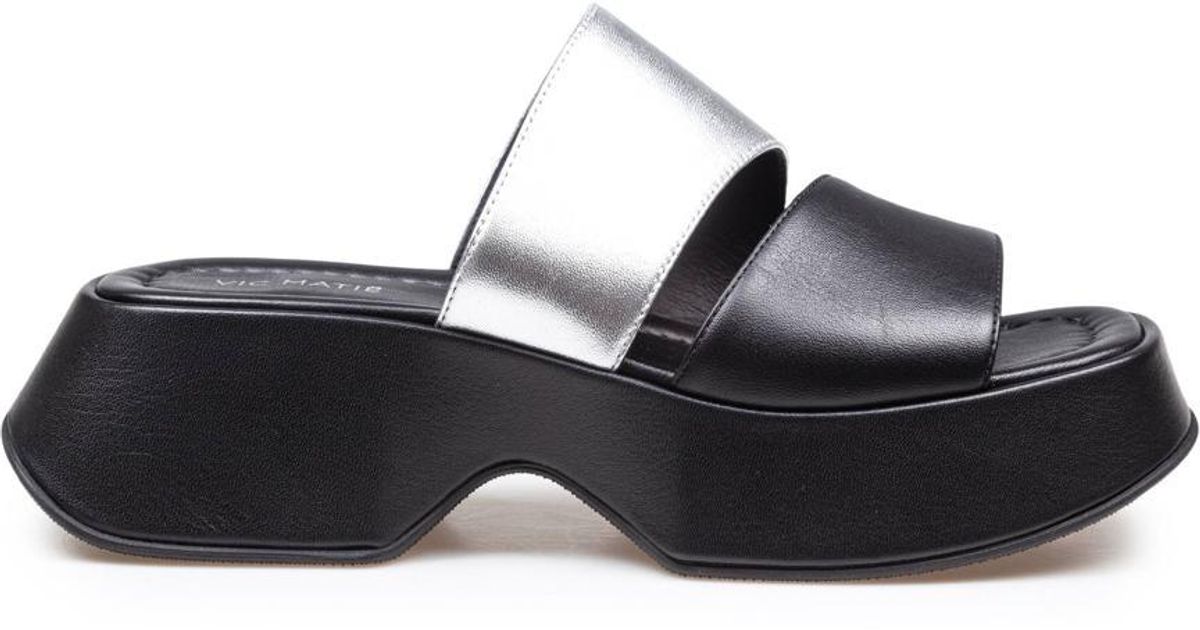 Vic Matié Sandal With Bands in Black | Lyst
