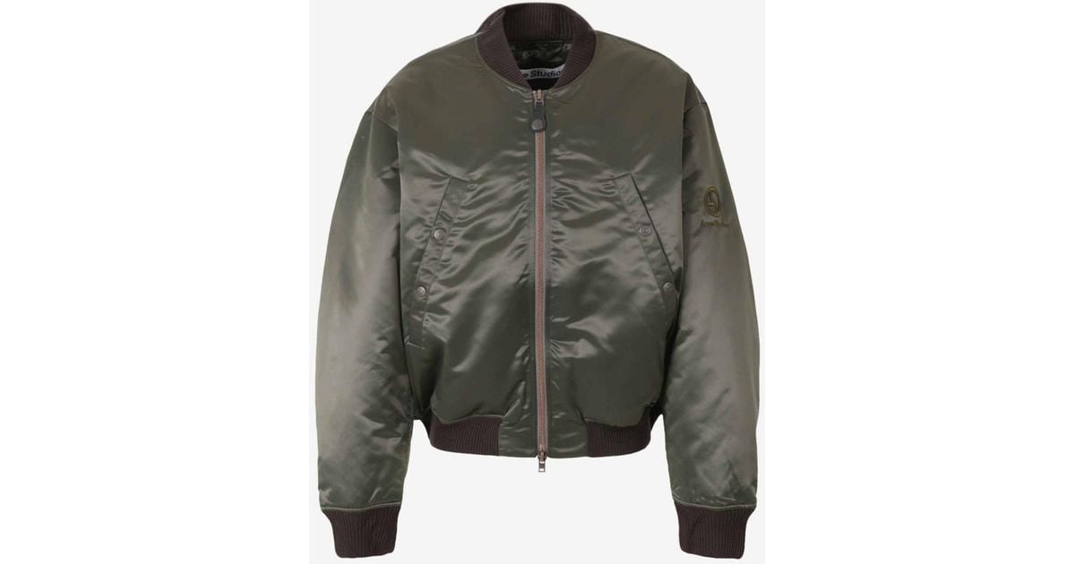 Acne Studios Technical Quilted Jacket in Gray for Men | Lyst
