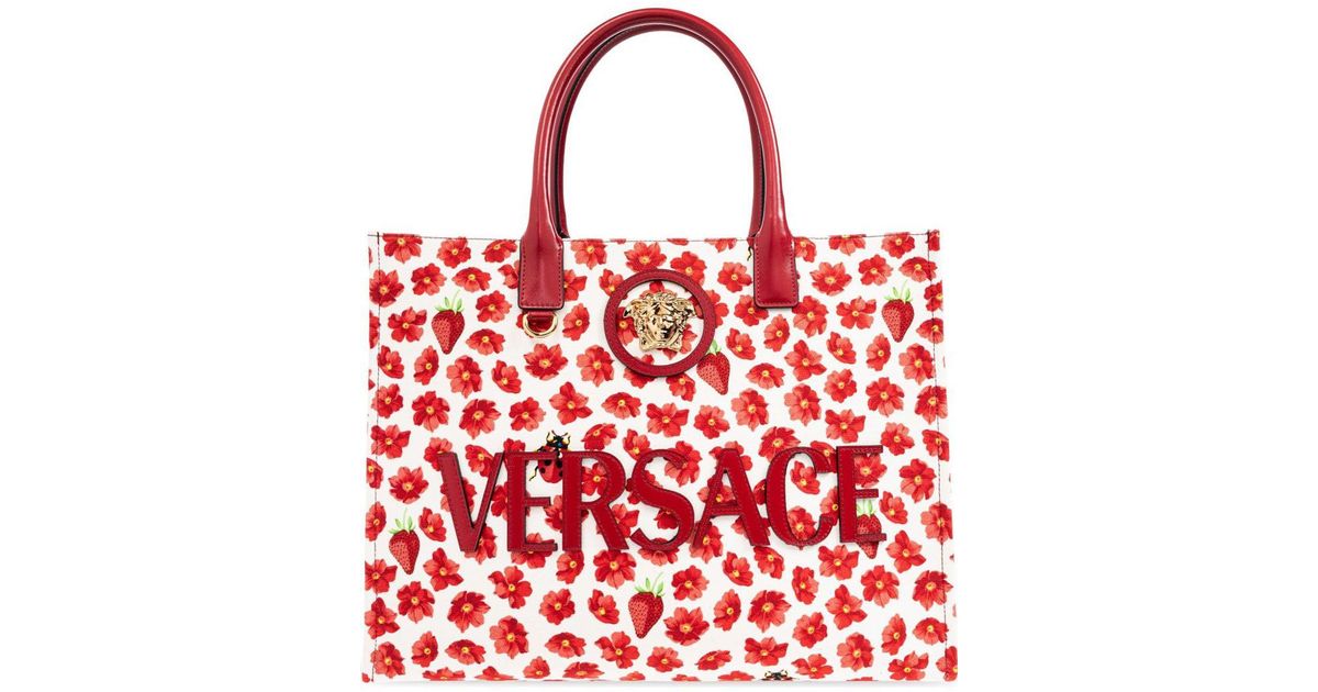 Versace Bags in Red | Lyst