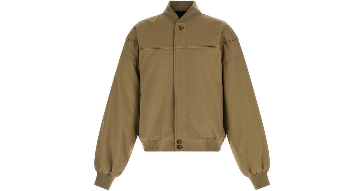 Willy Chavarria 'Gas Station' Bomber Jacket in Green for Men | Lyst