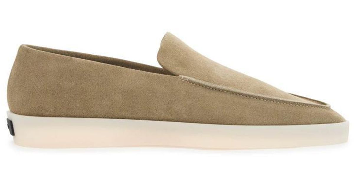 Fear Of God Suede Leather Moccas in Brown for Men | Lyst