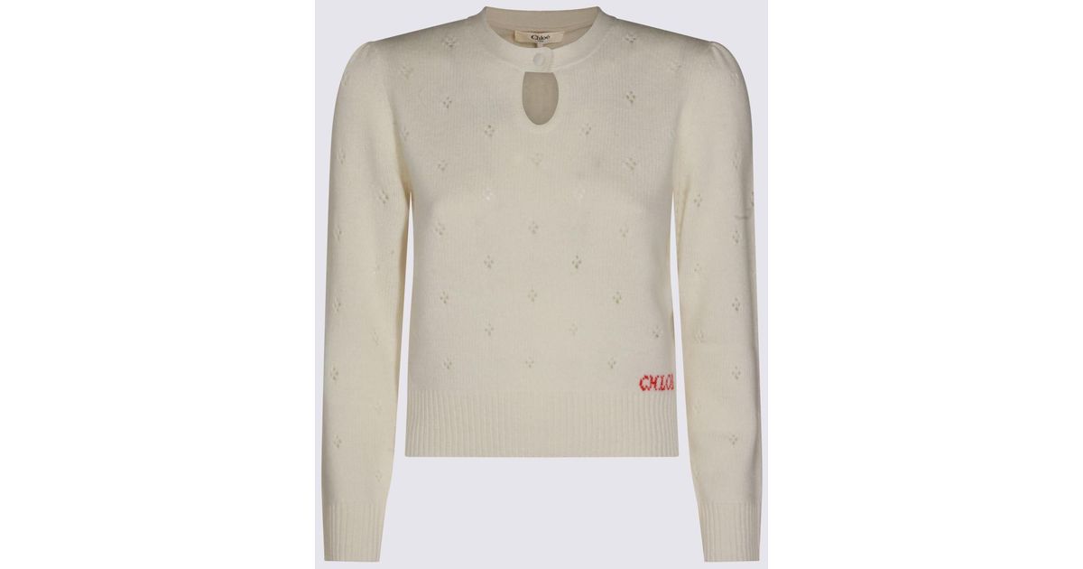 Chloé Sweaters in Natural | Lyst