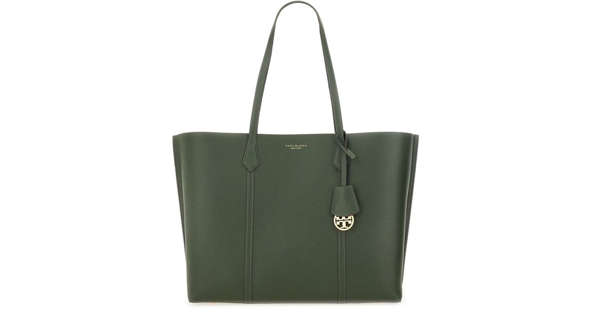 Tory Burch Perry Shopping Bag in Green | Lyst
