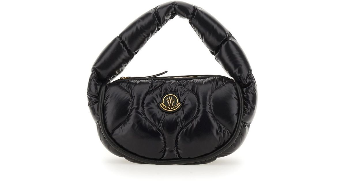 Moncler Delilah Hobo Bag in Black | Lyst