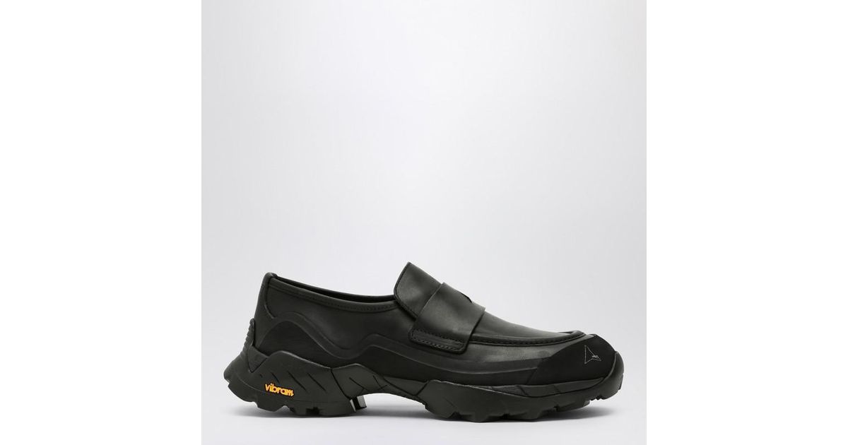 Roa Loafer With Waxed Upper in Black for Men | Lyst
