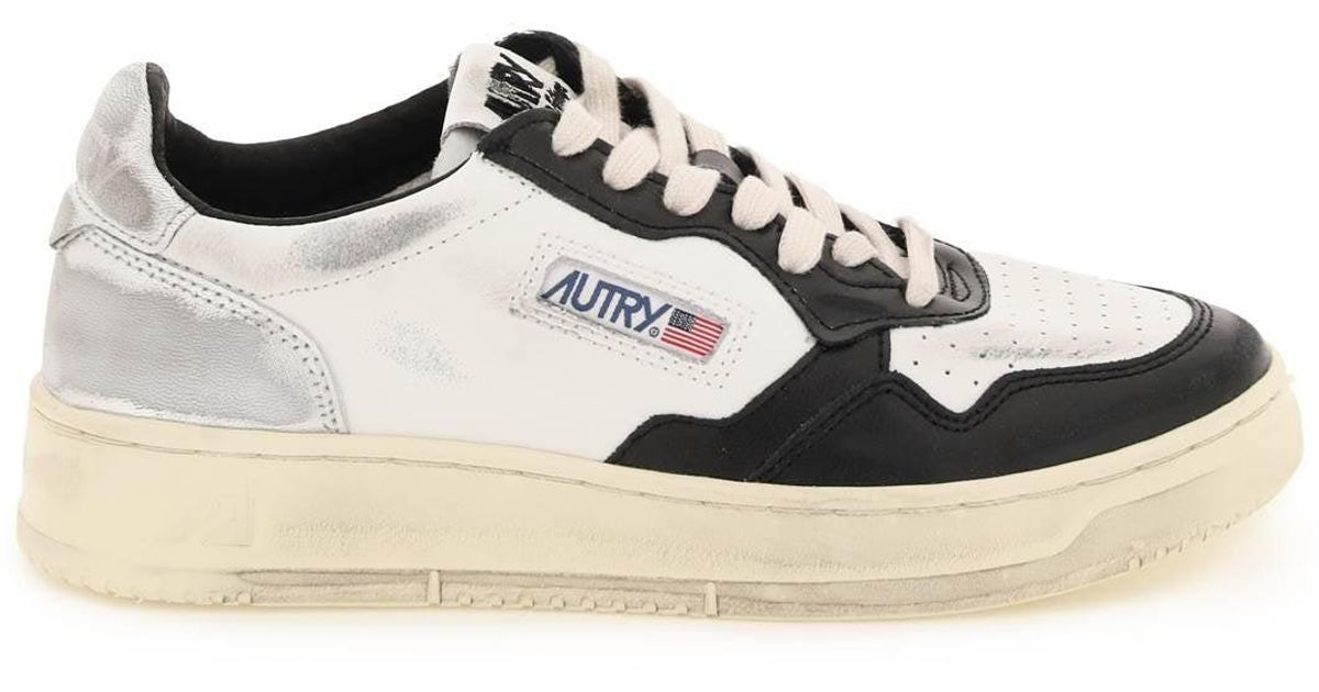 Autry Leather Medalist Low Super Vintage Sneakers | Lyst