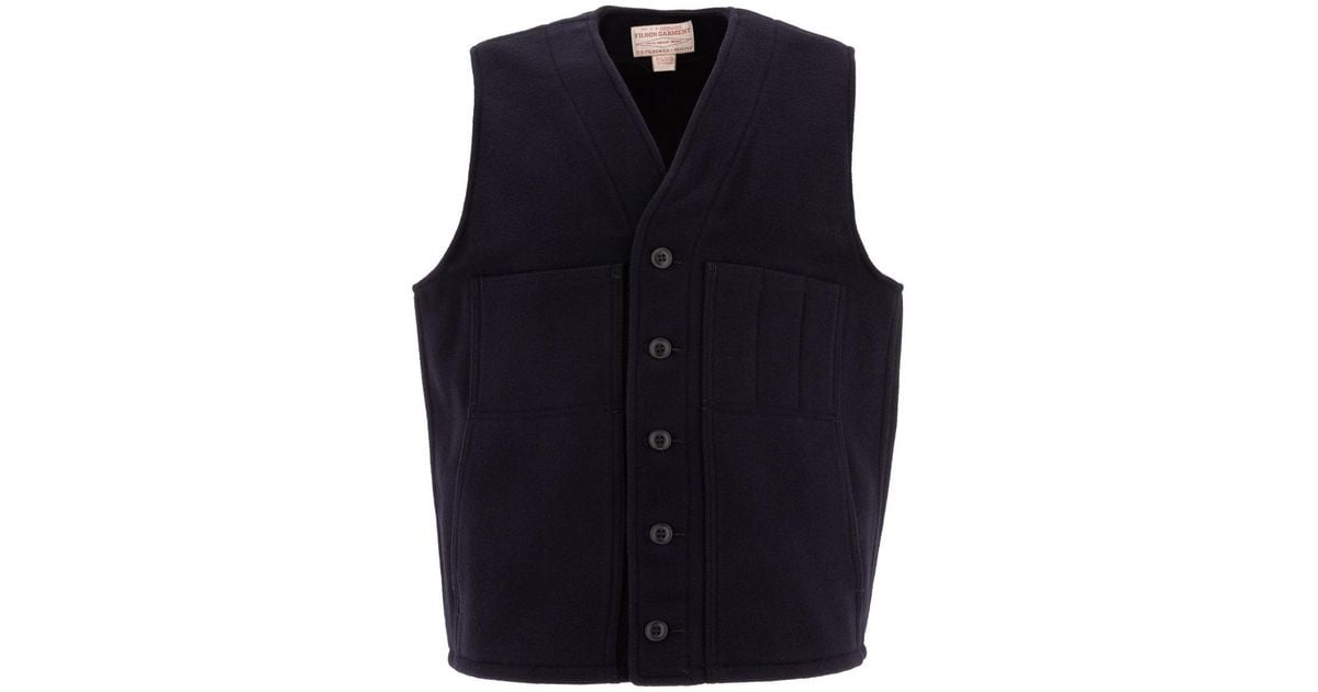 Filson "mackinaw" Wool Vest in Blue for Men | Lyst