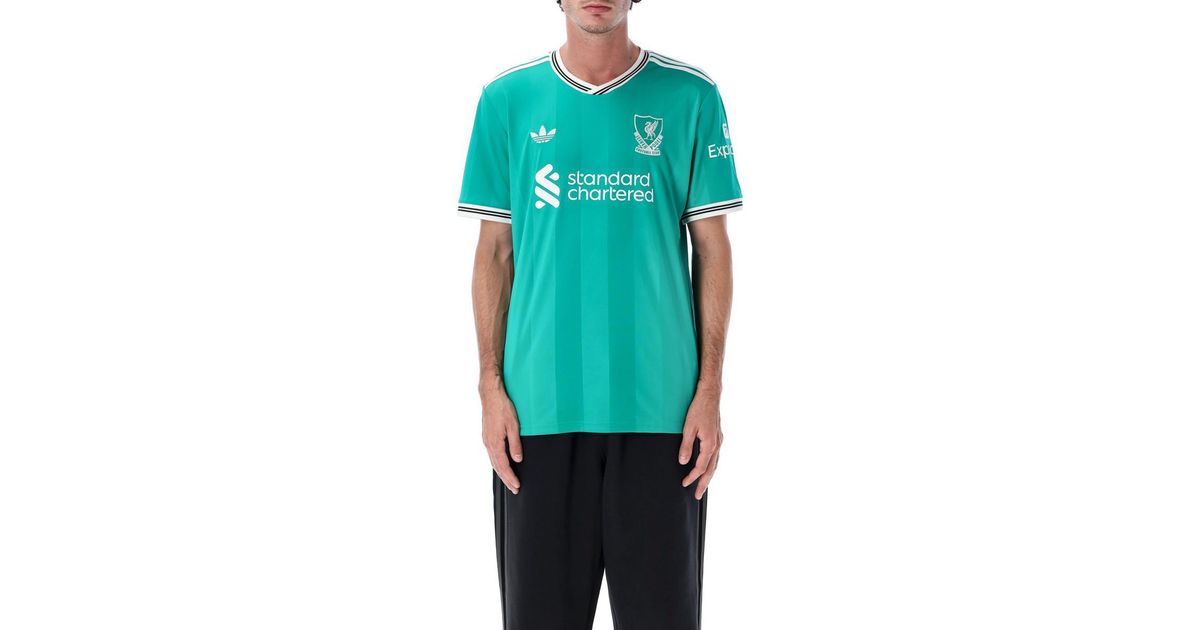 adidas Originals Liverpool Fc 25/26 Third Jersey in Green for Men | Lyst UK