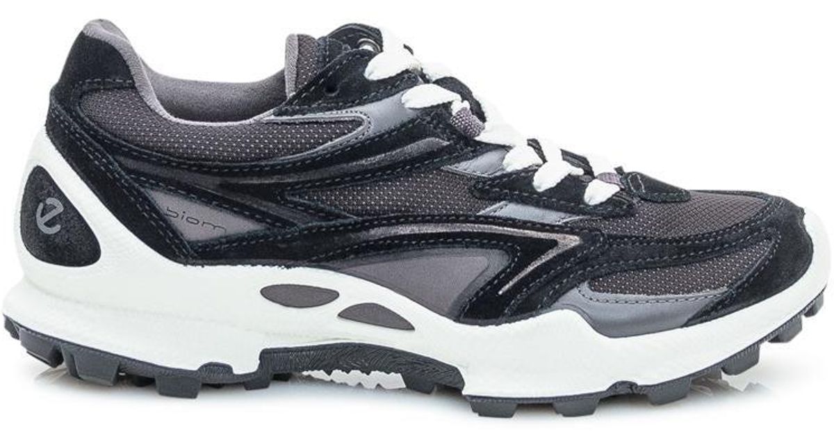 Ecco Here Are Biom C-trail Black And Gray Sneakers in White | Lyst