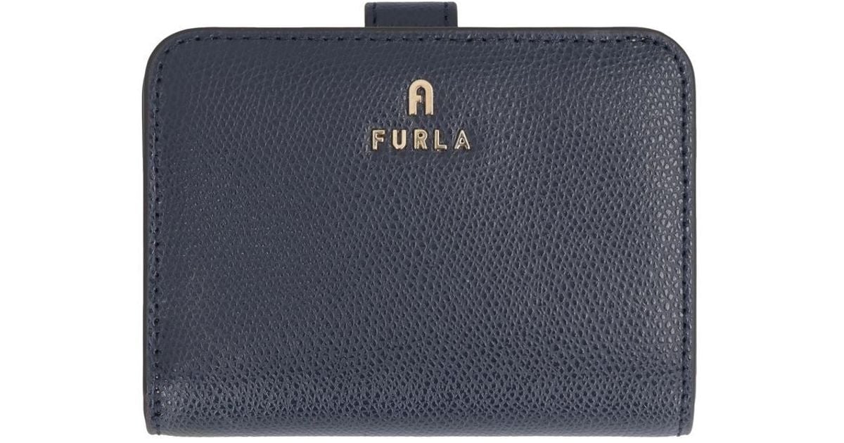 Furla Camelia Leather Wallet in Blue | Lyst UK