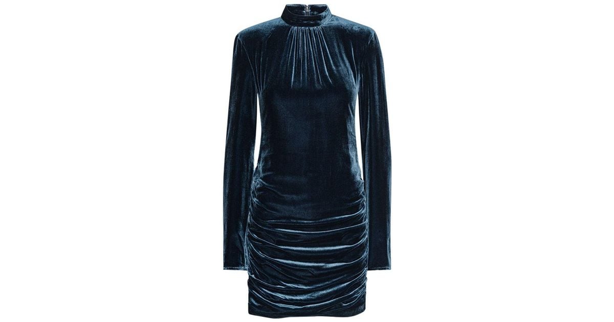 ROTATE BIRGER CHRISTENSEN Refined Ruching Mini Dress in Blue | Lyst UK