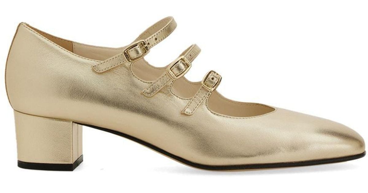 CAREL PARIS Pump "Kina" in Natural | Lyst