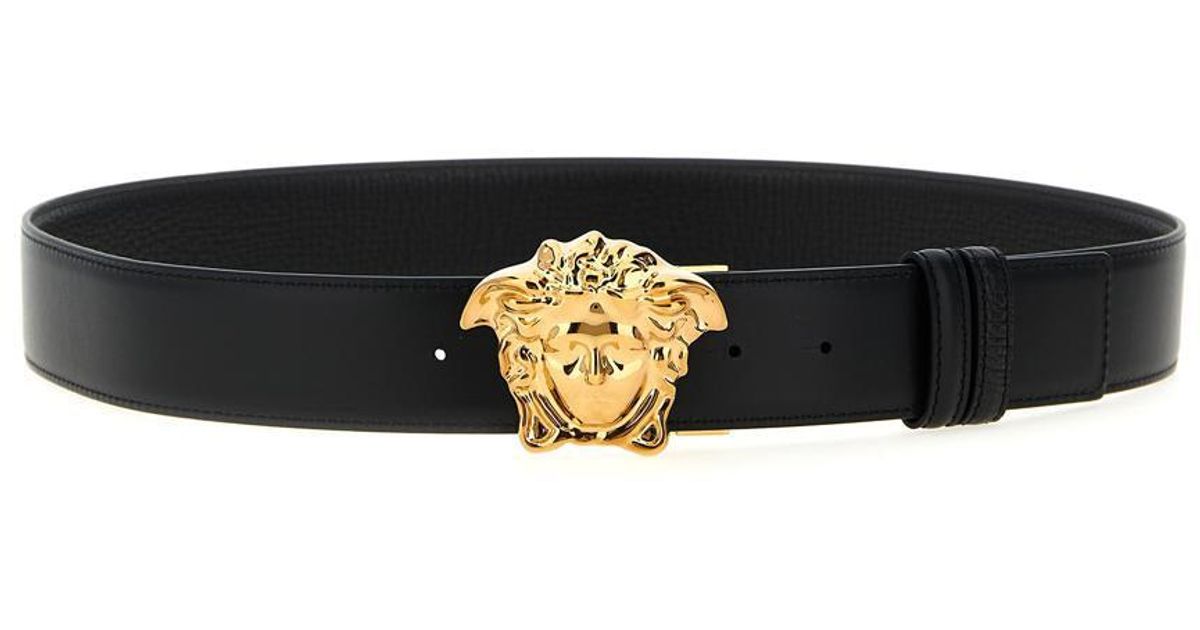 Versace 'la Medusa' Reversible Belt in White for Men | Lyst