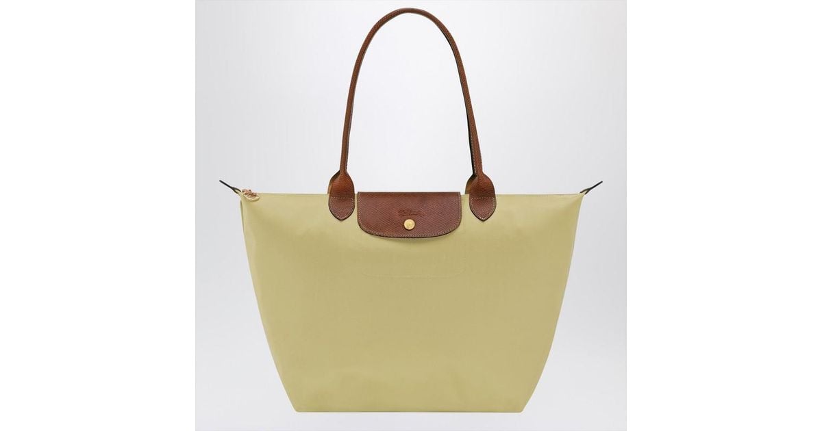 Longchamp Pistachio Coloured Le Pliage Original L Bag in Green | Lyst ...