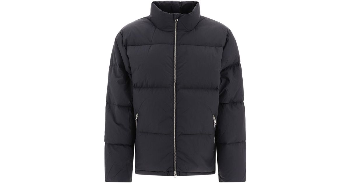 Stussy Nylon Down Jacket in Black for Men | Lyst