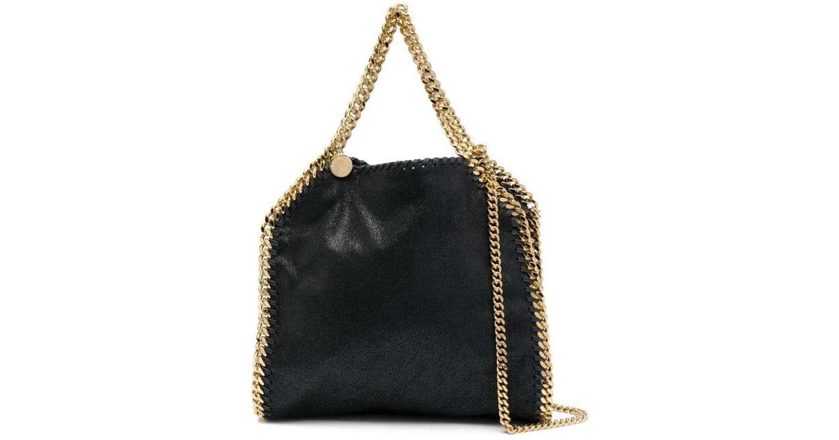 Stella McCartney Falabella Mini Tote Bag in Black | Lyst UK