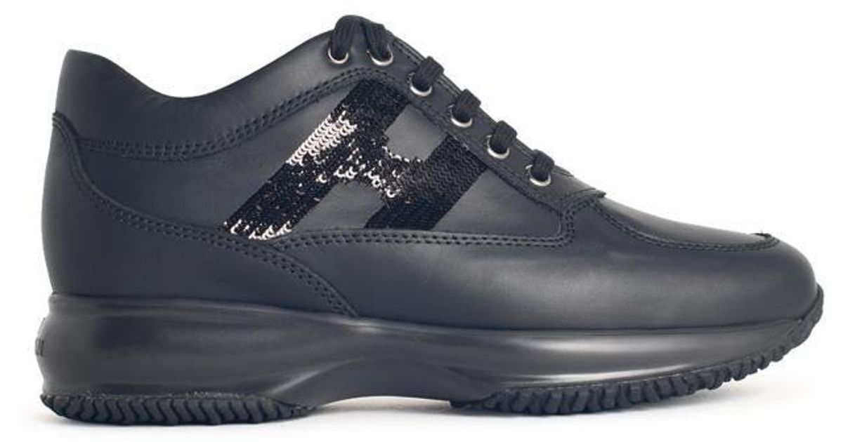 Hogan 'Interactive' Leather Sneakers in Blue | Lyst UK