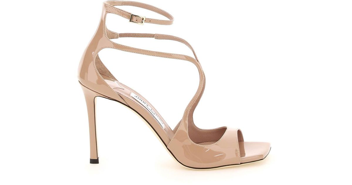 Jimmy Choo Patent Leather Azia 95 Sandals in Pink | Lyst Australia Jimmy Choo Patent Leather Azia 95 Sandals in Pink | Lyst Australia