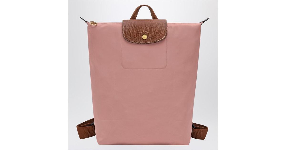 Longchamp M Le Pliage Original Backpack in Pink | Lyst