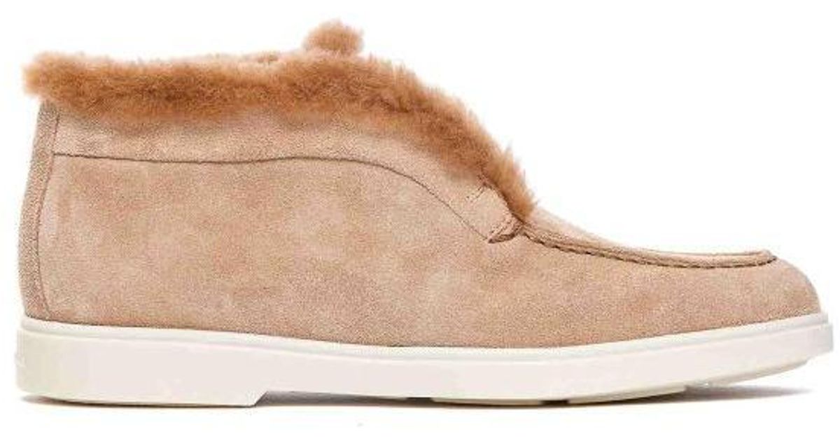 Santoni Boots in Brown | Lyst UK
