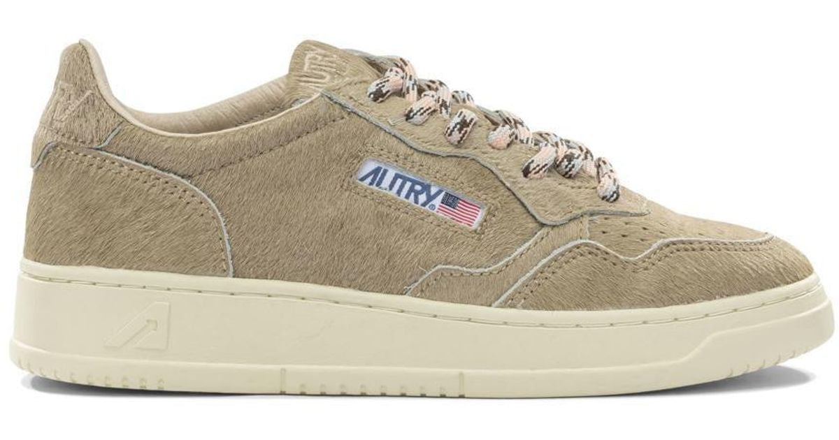 Autry Pony Skin Effect "medalist Low" Sneaker in Brown | Lyst UK
