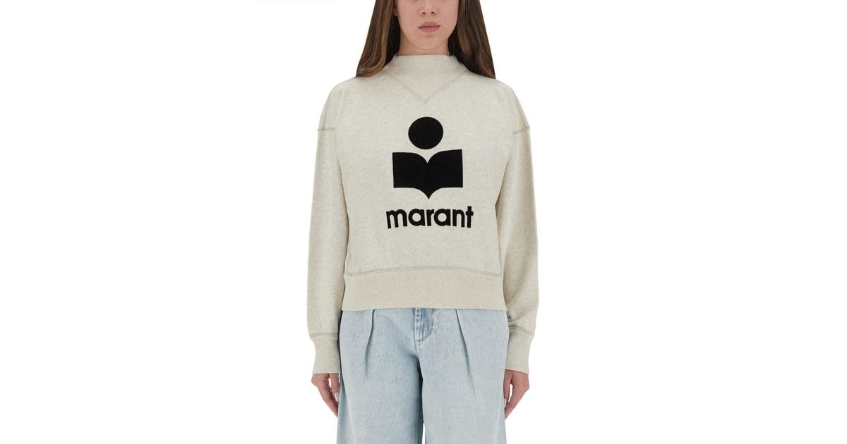 Isabel Marant "Moby" Sweatshirt in Grey | Lyst UK