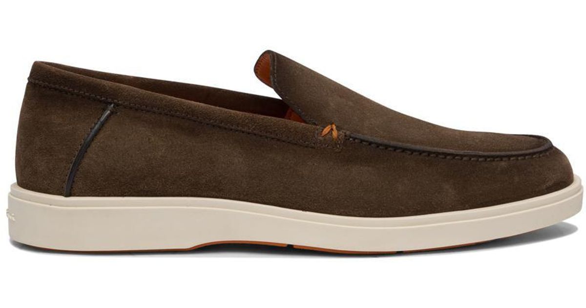 Santoni Loafers & Slippers in Brown for Men | Lyst
