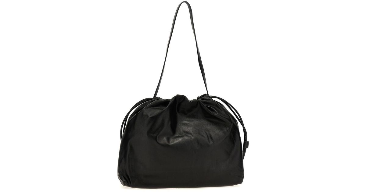 The Row 'Angy Hobo' Shoulder Bag in Black | Lyst