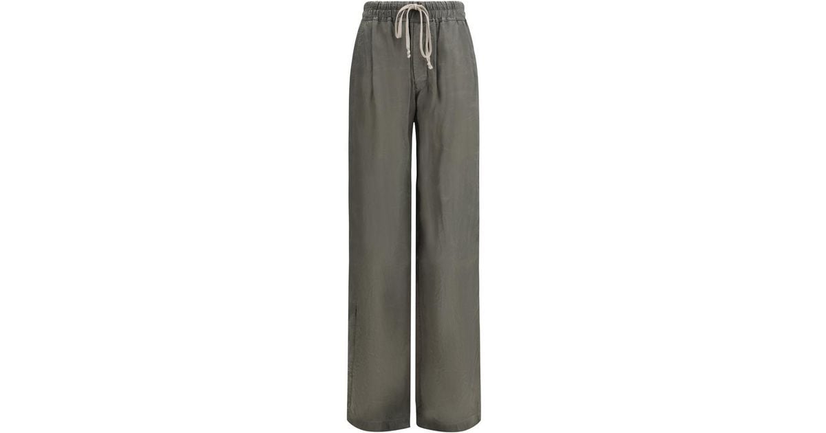 Rick Owens Pants in Grey | Lyst UK