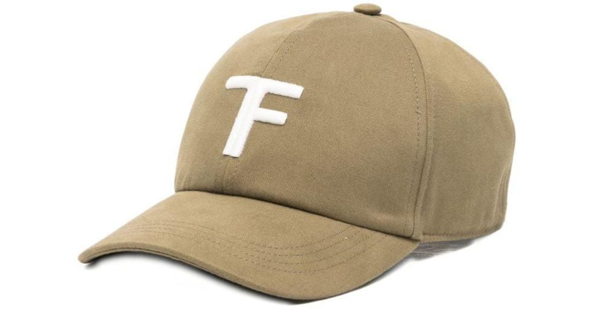 Tom Ford Logo Baseball Hat in Natural for Men | Lyst UK
