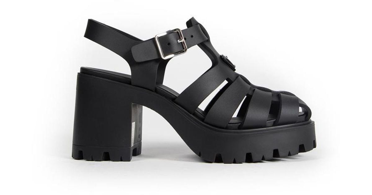 Prada Sandals & Slides in Black | Lyst UK